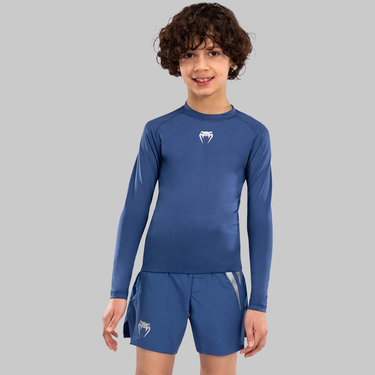 Venum Contender Kids Long Sleeve Rash Guard Royal Blue – Bytomic ...